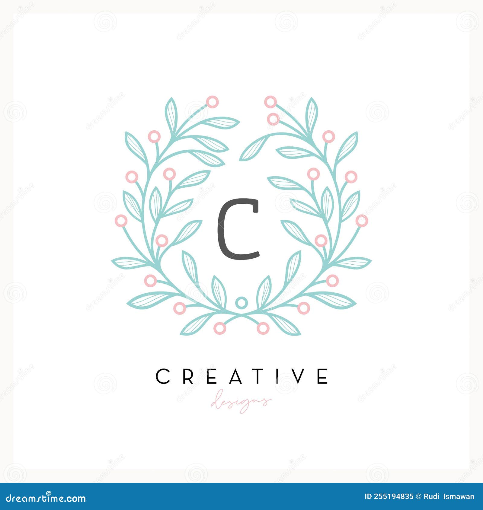 Luxury Floral, Flower Border Logo Design Letter a To Z for Business ...