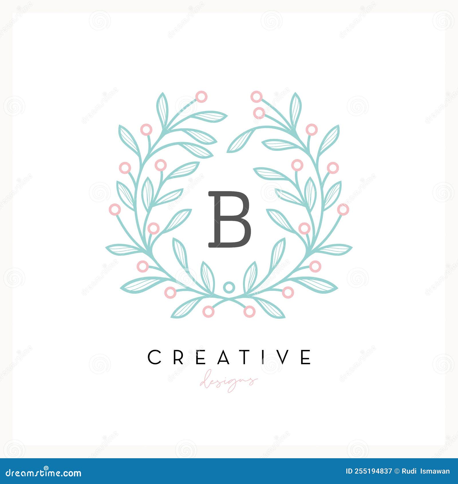Luxury Floral, Flower Border Logo Design Letter a To Z for Business ...
