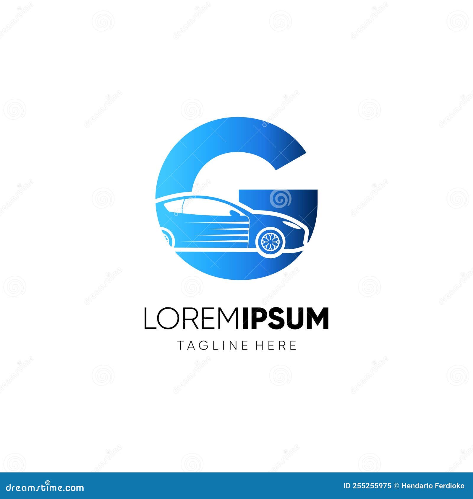 Letter G Initial Car Logo Design Vector Icon Stock Vector ...