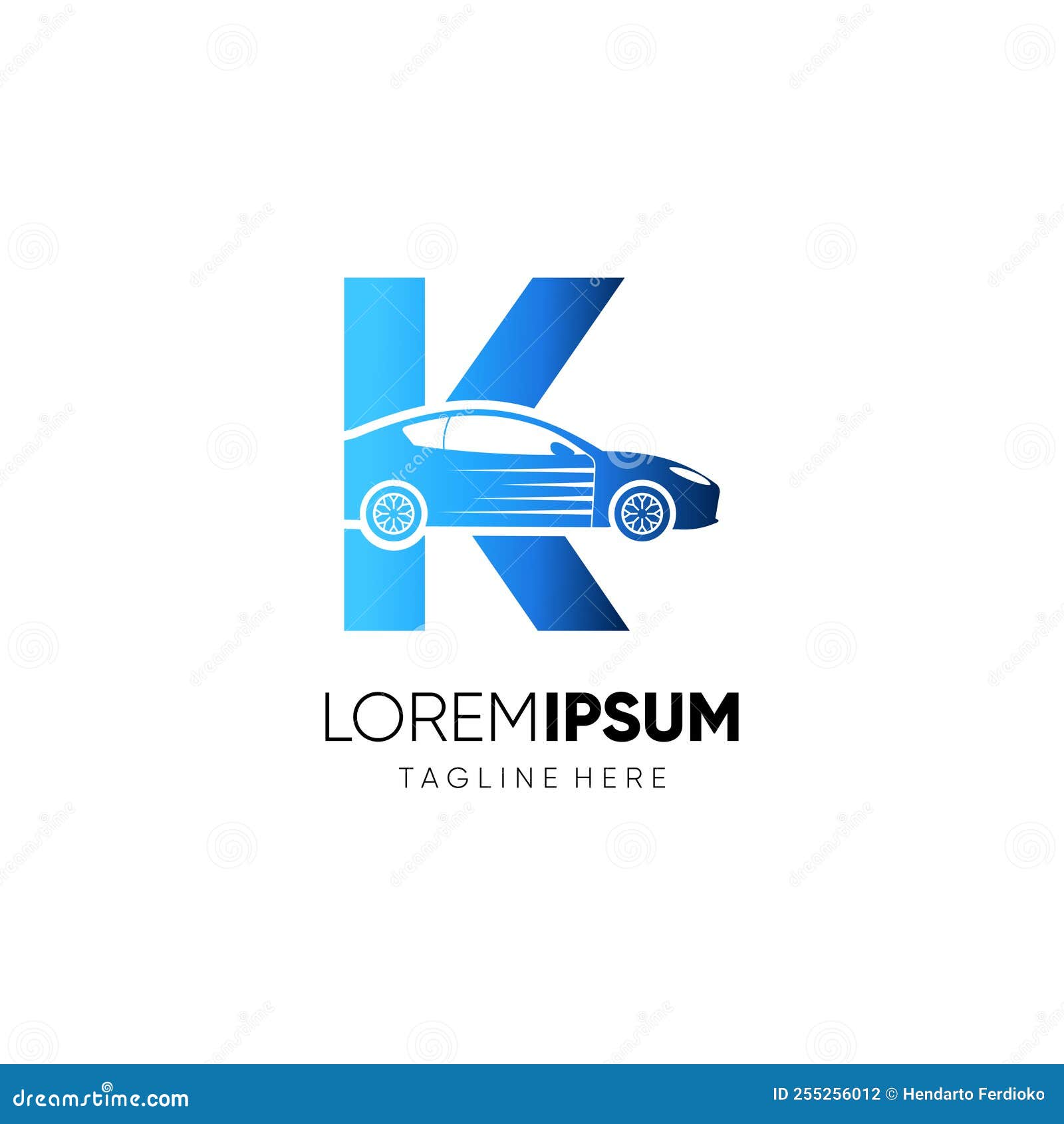 Letter K Initial Car Logo Design Vector Icon Graphic Stock Vector ...