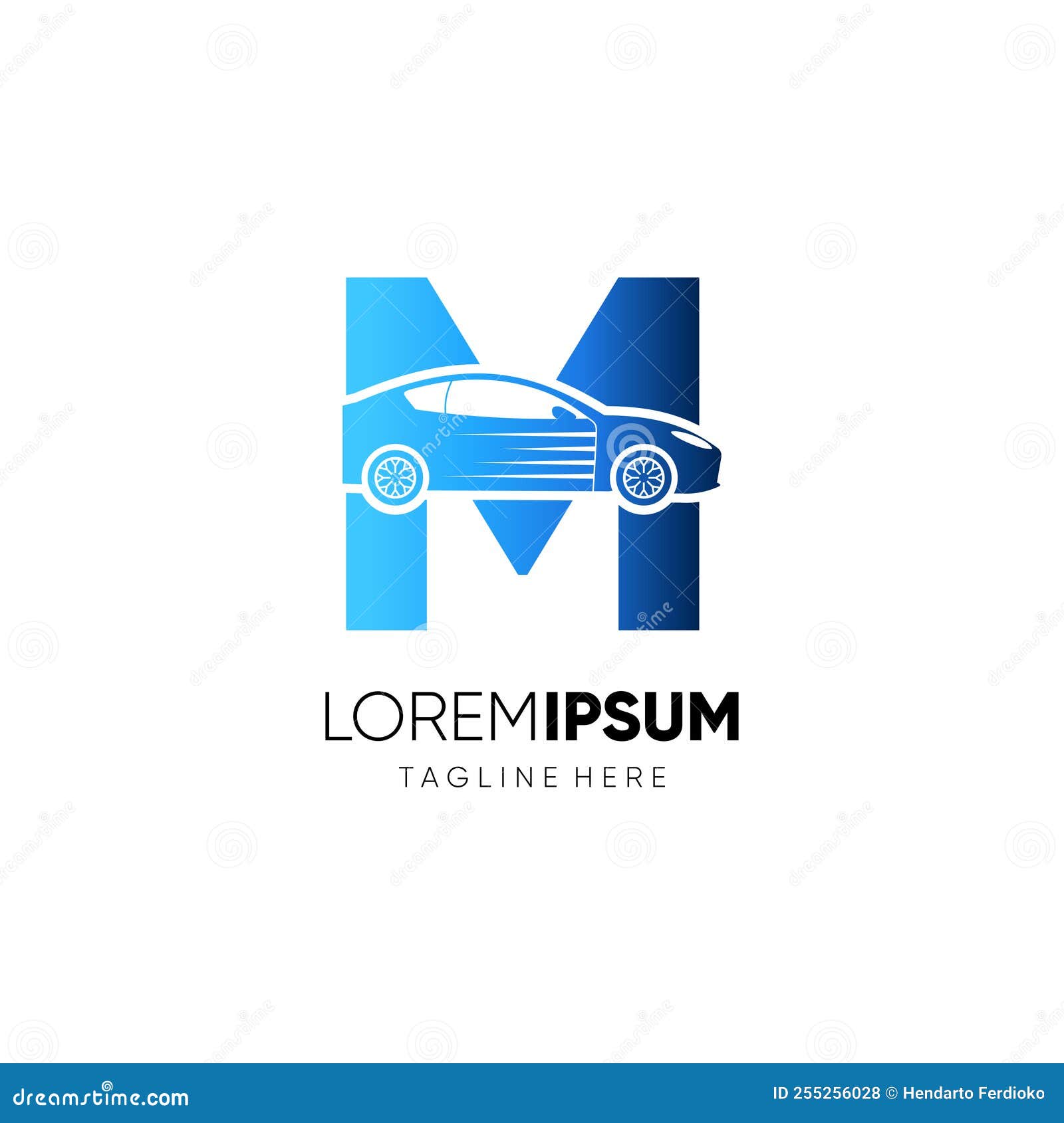 Letter M Initial Car Logo Design Vector Icon Graphic Stock Vector ...