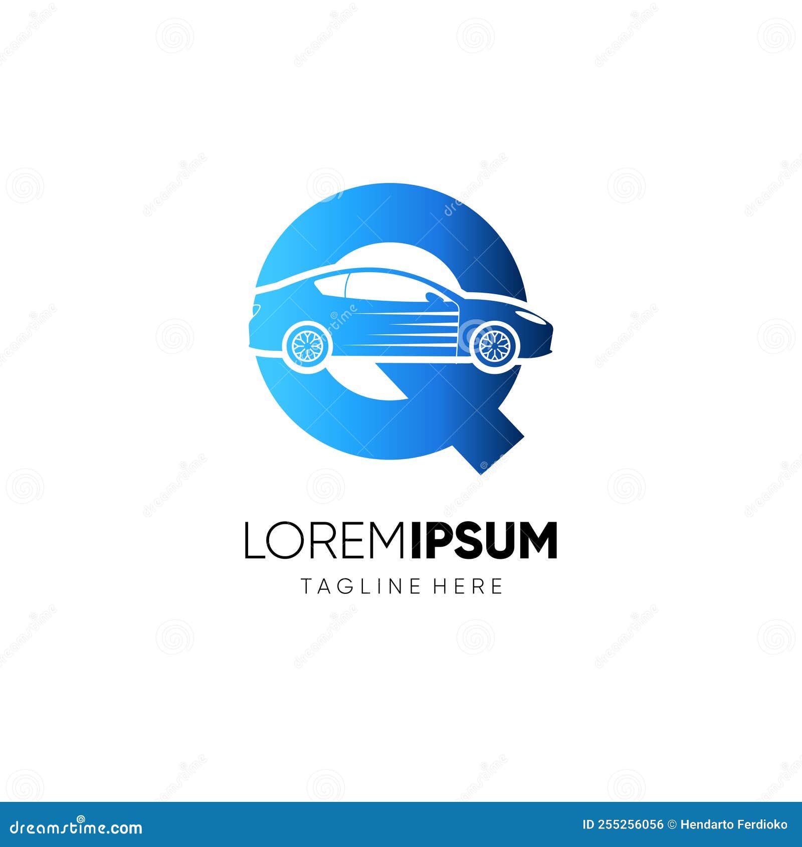 Letter Q Initial Car Logo Design Vector Icon Graphic Stock Vector ...