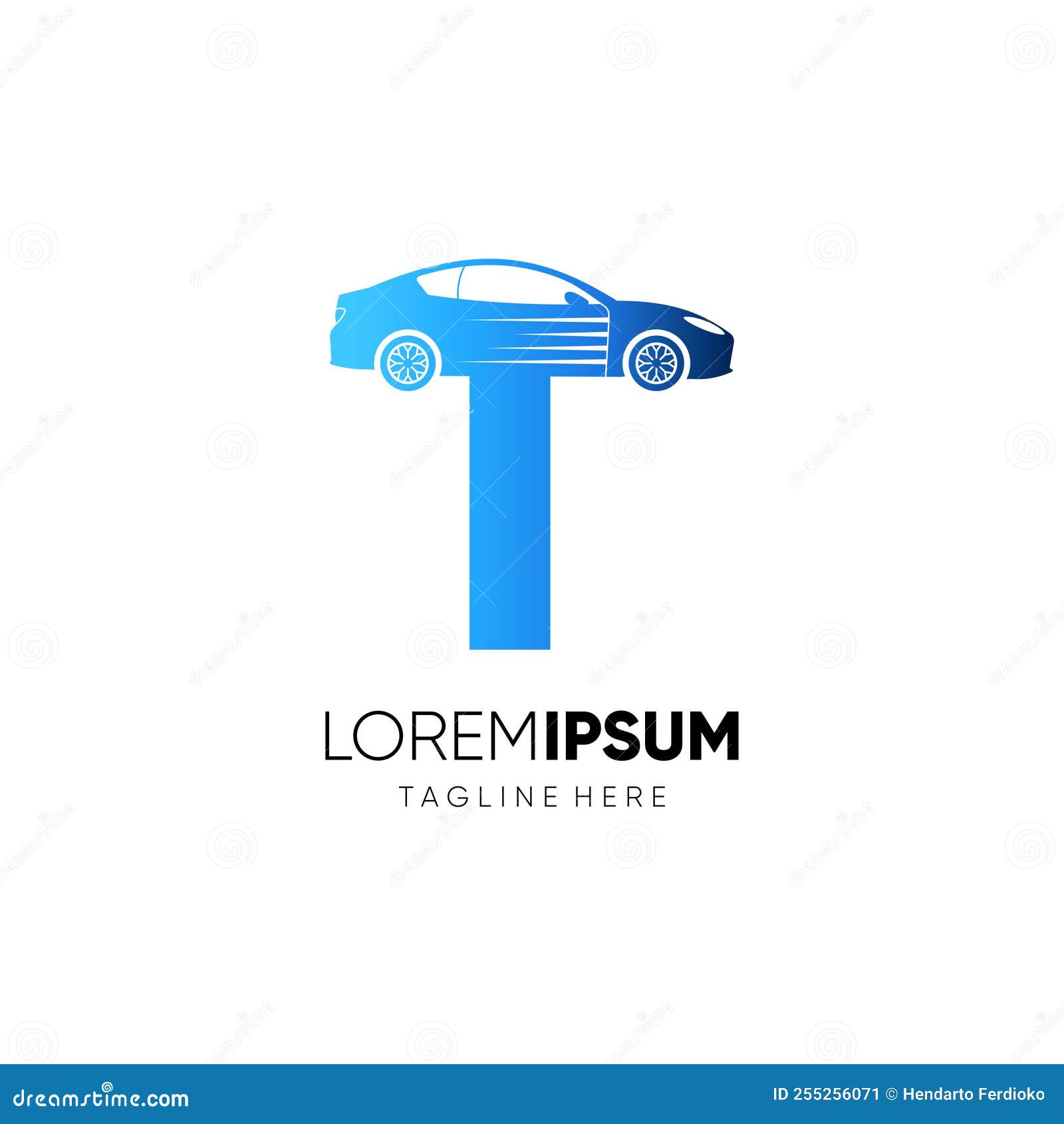 Letter T Initial Car Logo Design Vector Icon Graphic Stock Vector ...