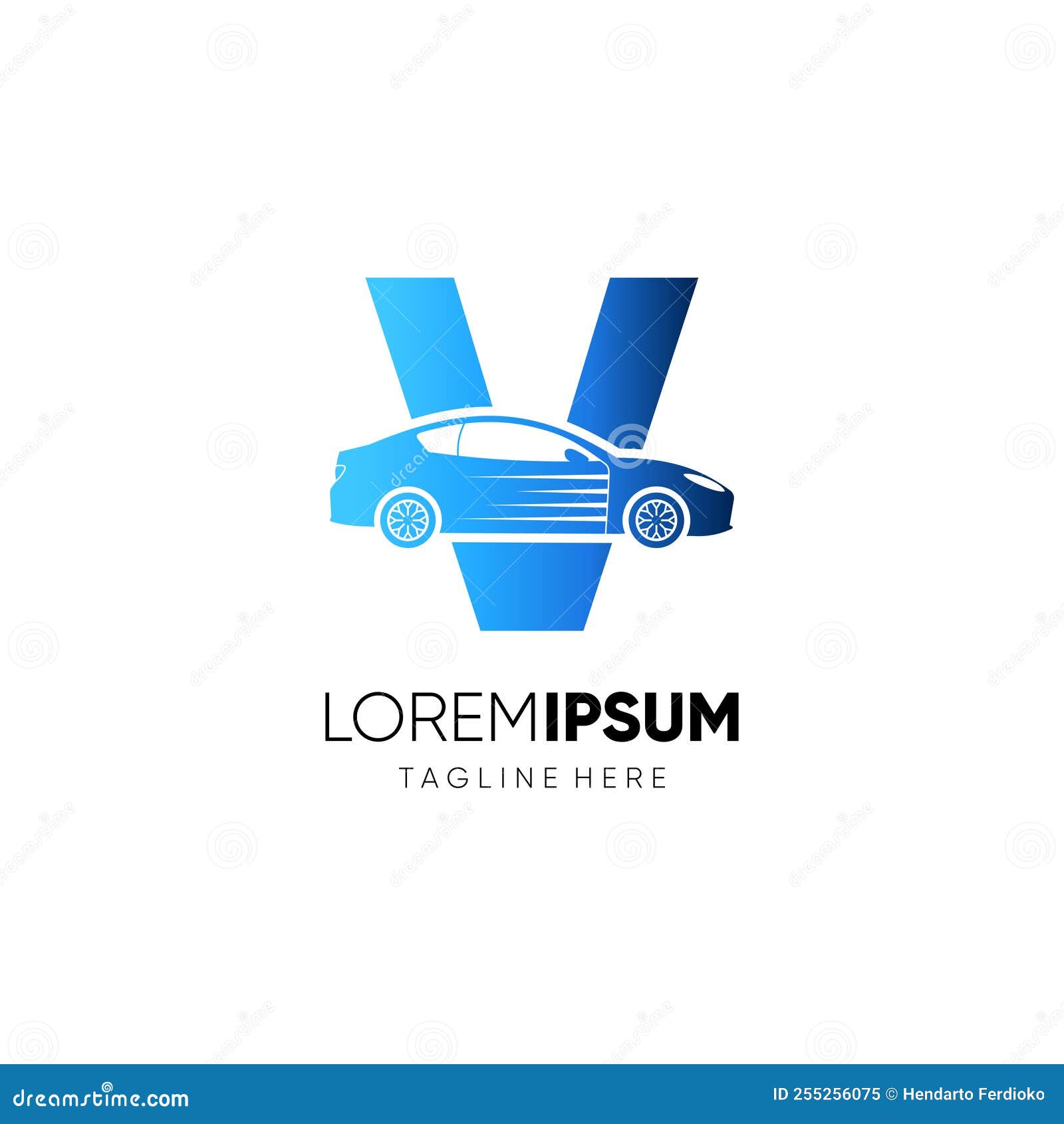 Letter V Initial Car Logo Design Vector Icon Graphic Stock Vector ...