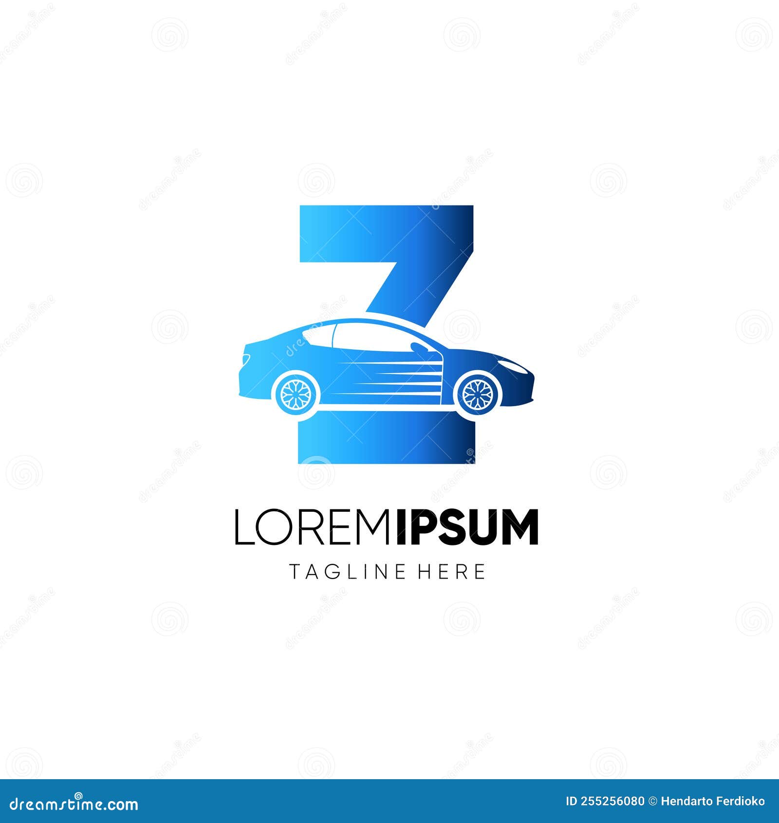 Letter Z Initial Car Logo Design Vector Icon Graphic Emblem ...