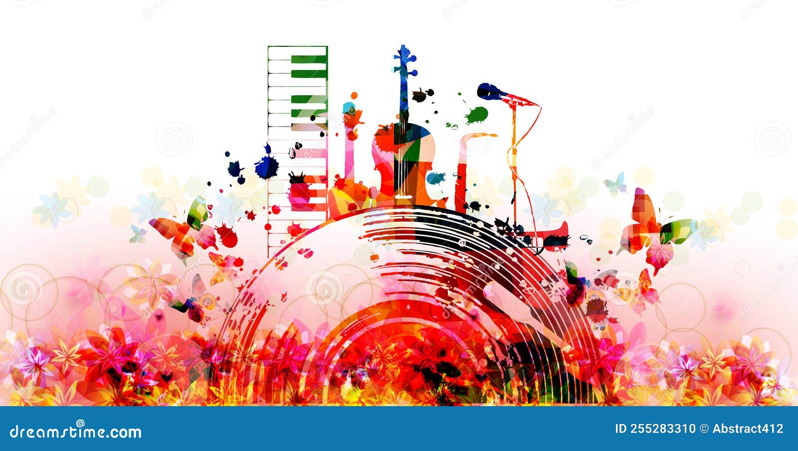 Floral Disc Vector Illustration | CartoonDealer.com #22356668