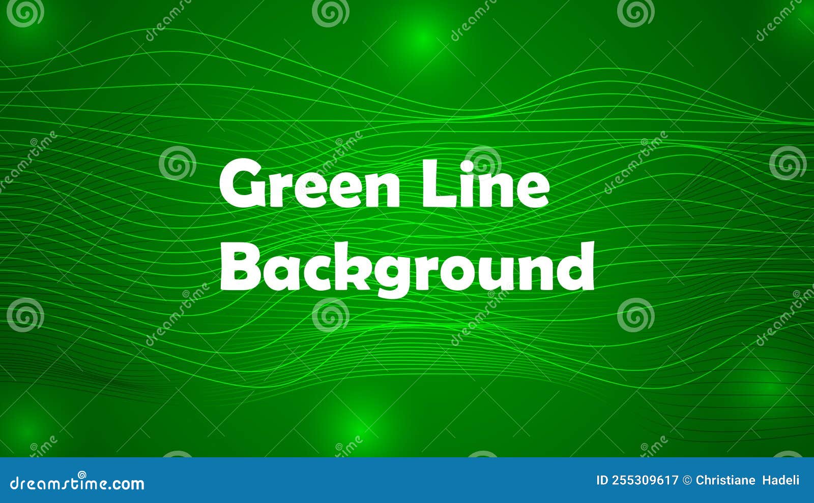 Green Line Background stock vector. Illustration of banner - 255309617