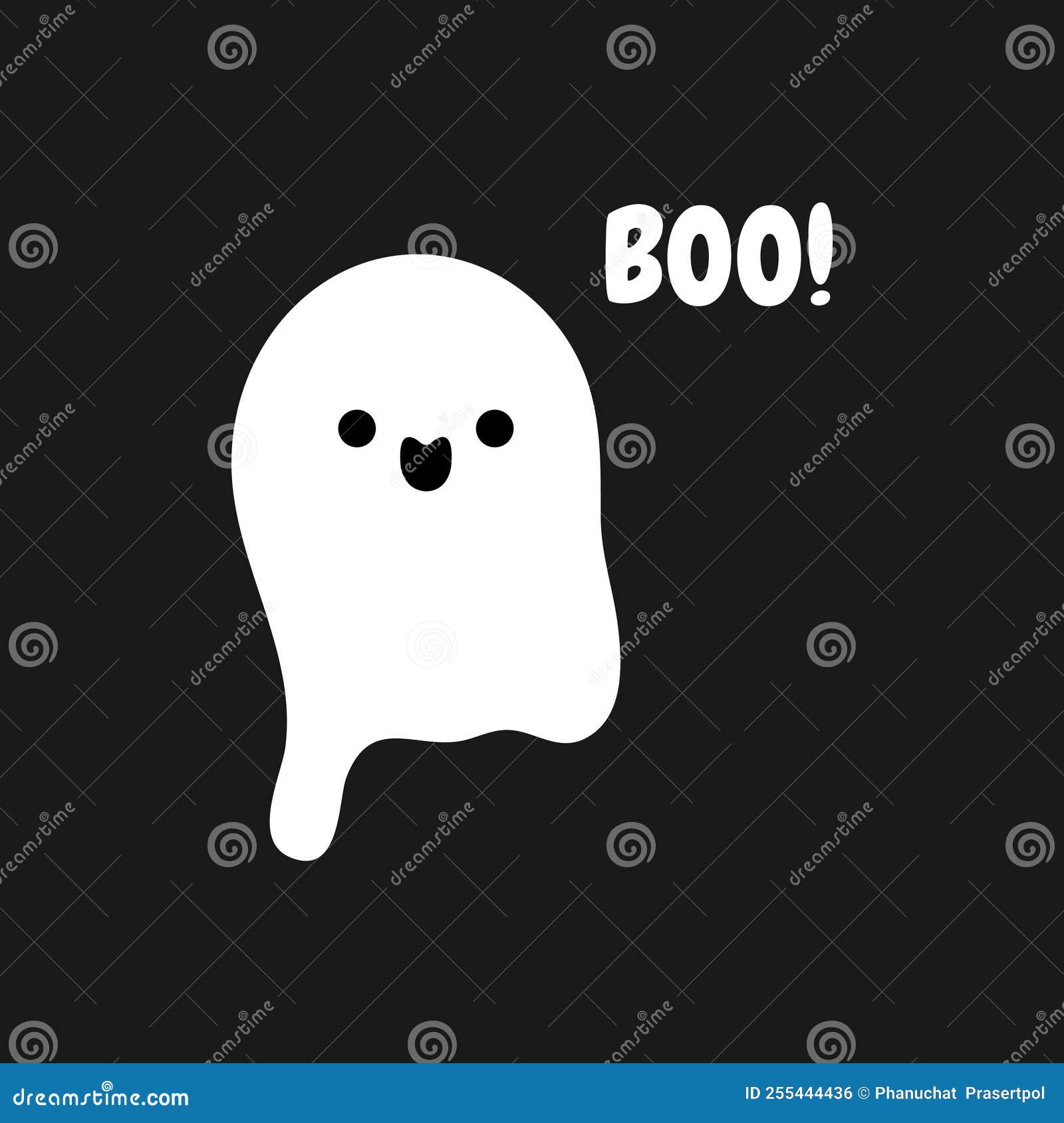 Little Cute Ghosts Happy Halloween Trick or Treating, Halloween Scary ...