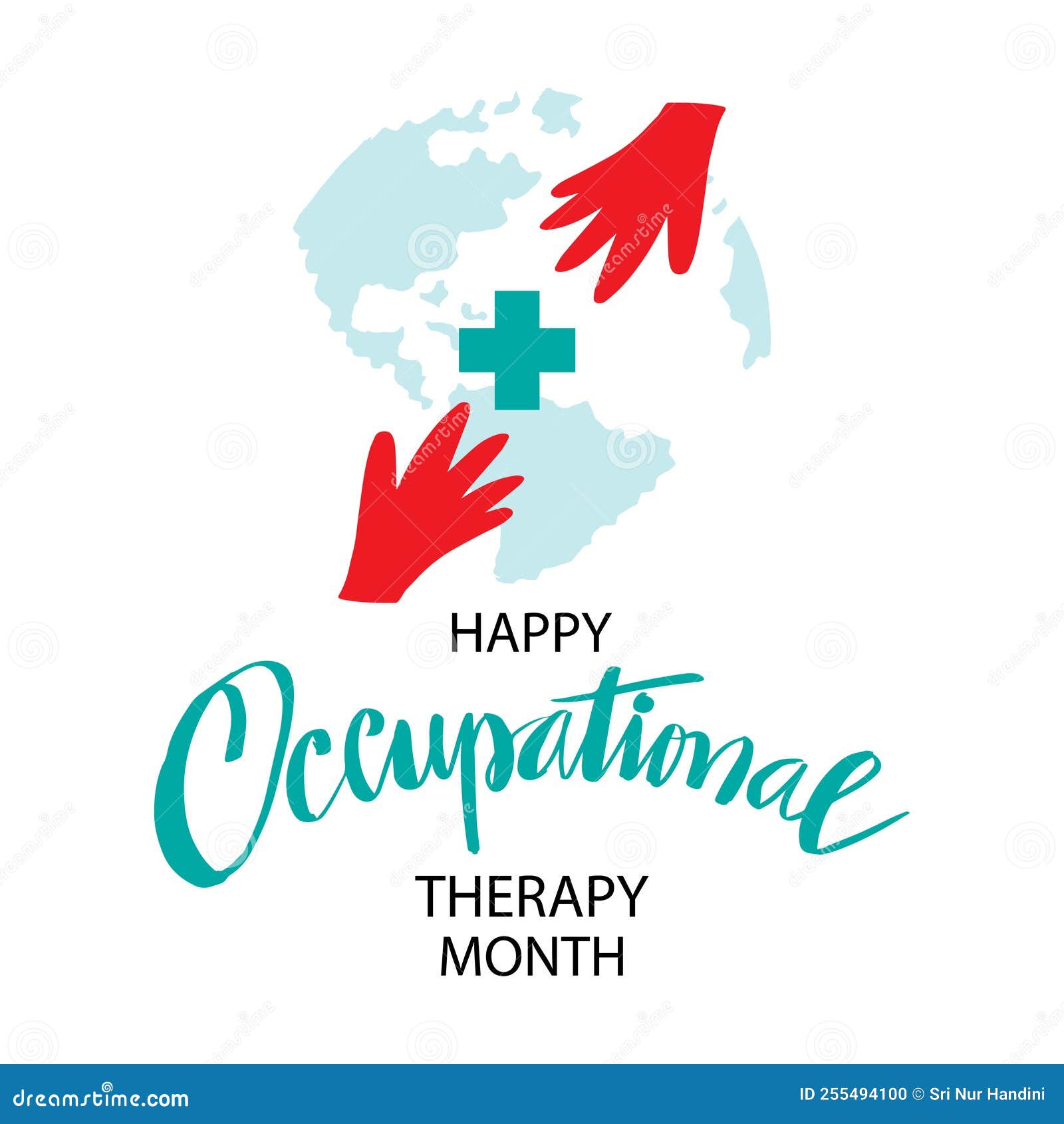 Happy Occupational Therapy Month Stock Illustration - Illustration of ...