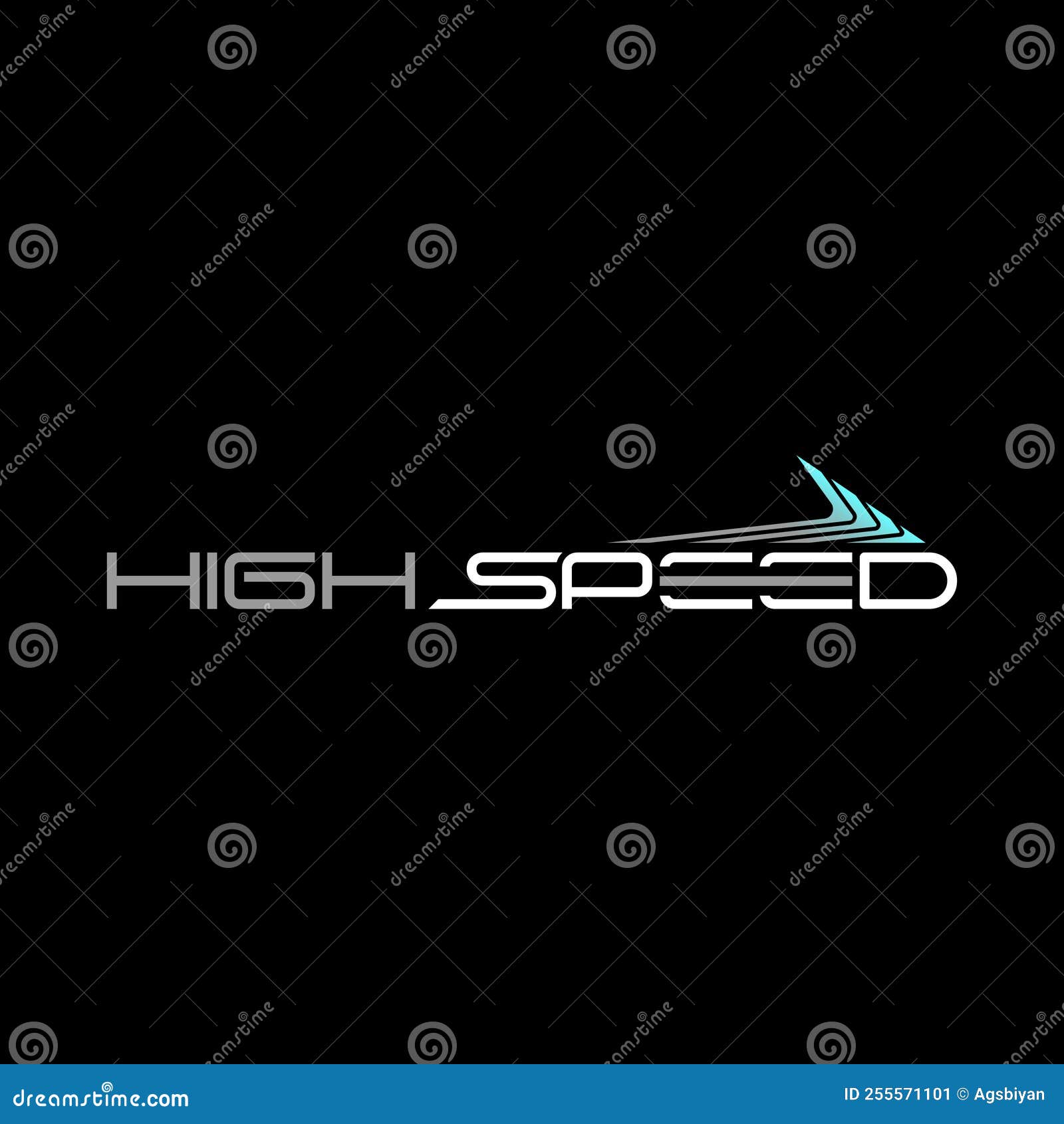 Simple and Unique Letter or Word HIGH SPEED Sport Font with Fast Icon ...