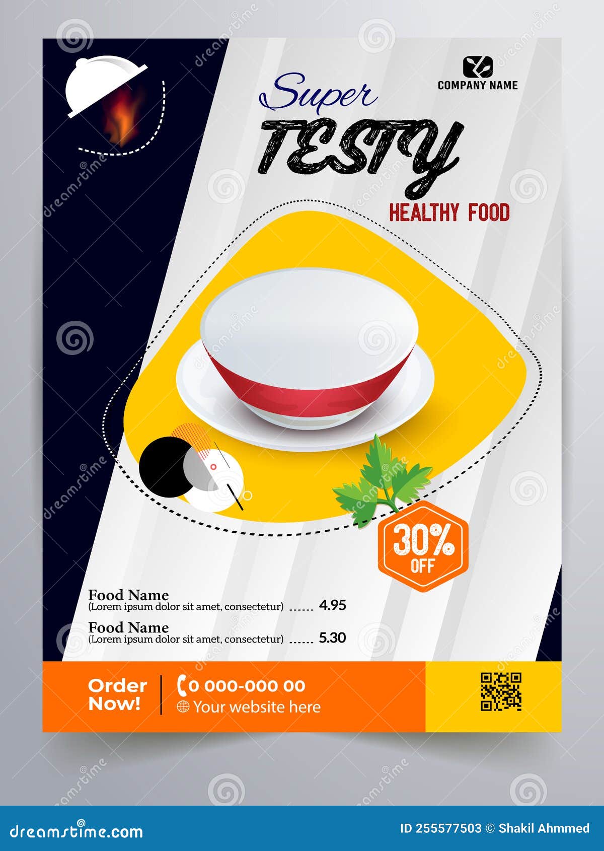 Burger Fast Food Flyer, Restaurant Food Template, Todays Menu Cover ...
