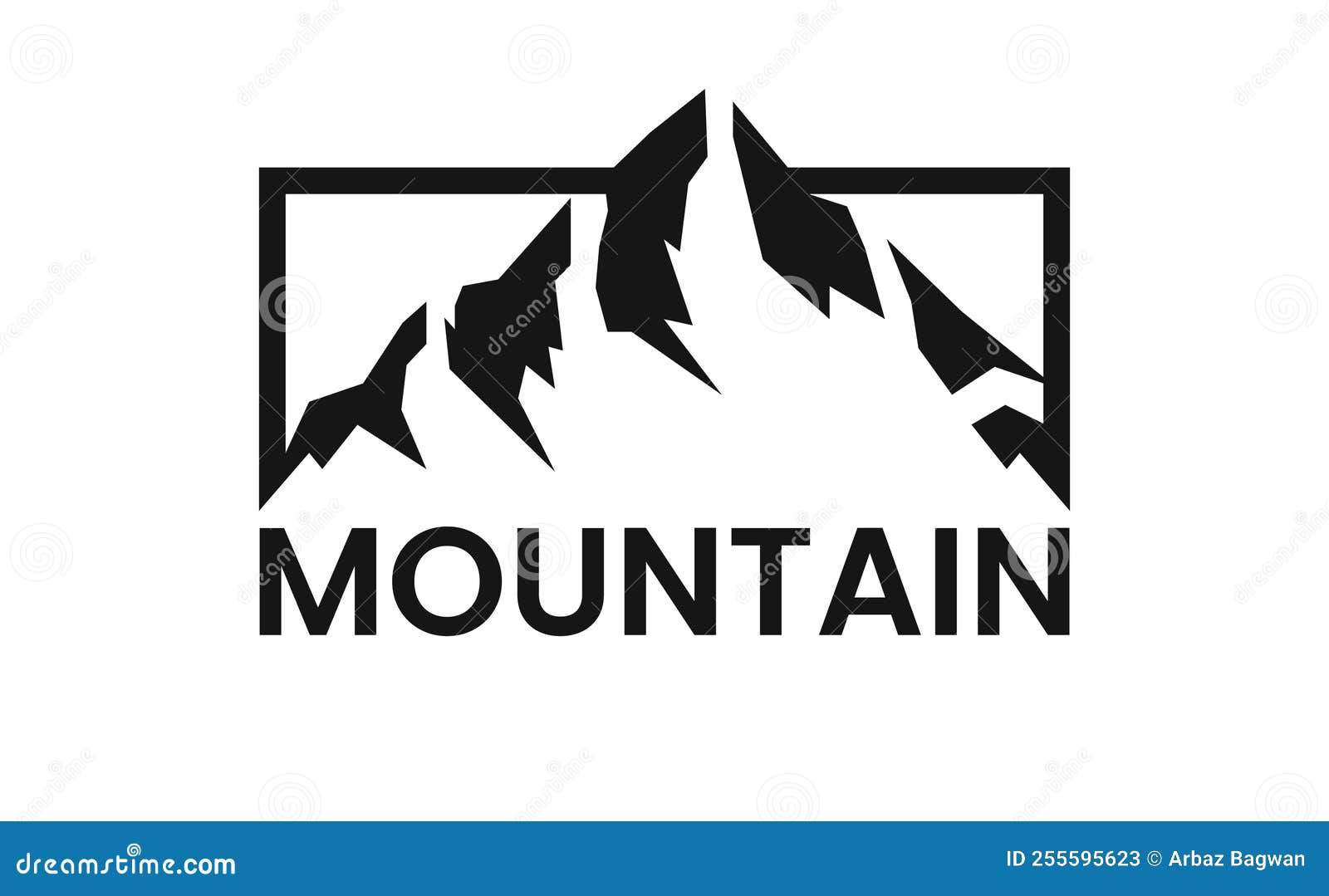Mountain Peak Trekking Summit Adventure Logo Stock Vector ...