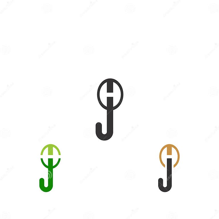 Alphabet Letters Initials Monogram Logo HJ, JH, J and H Stock Vector ...