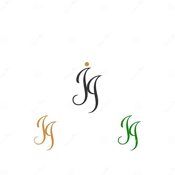 Alphabet Letters Initials Monogram Logo HJ, JH, J and H Stock Vector ...