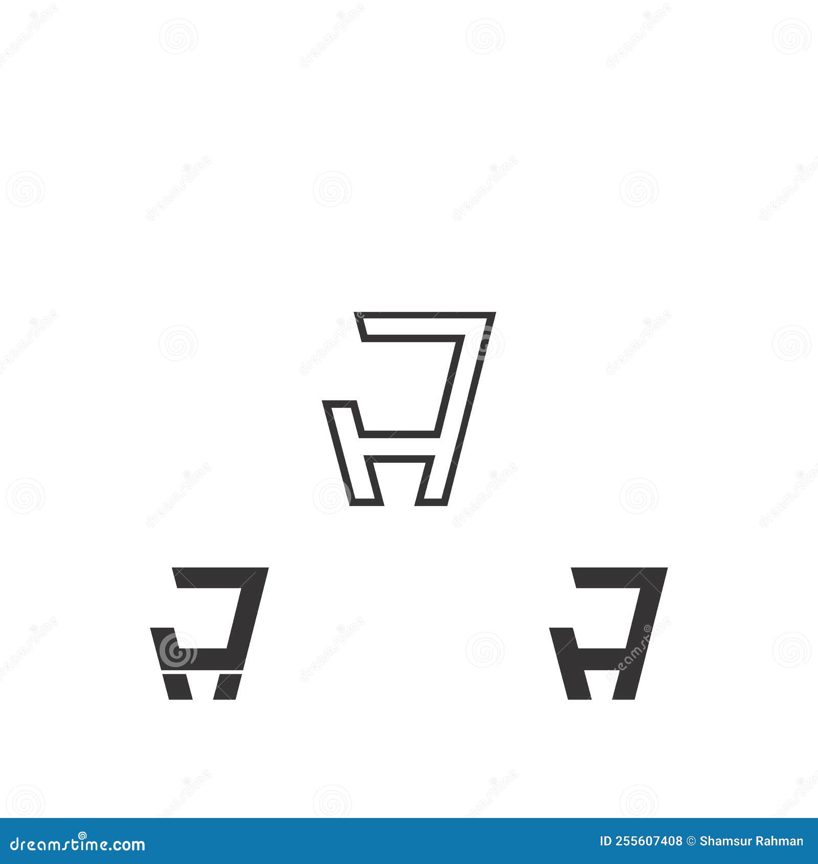 Alphabet Letters Initials Monogram Logo HJ, JH, J and H Stock Vector ...