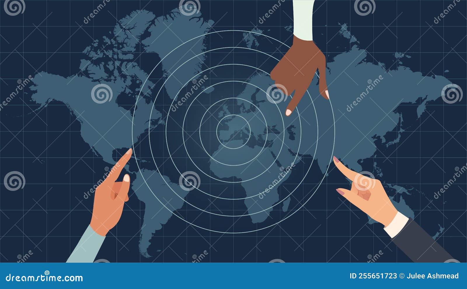 Global Supply Chain Management Vector Illustration Stock Vector ...