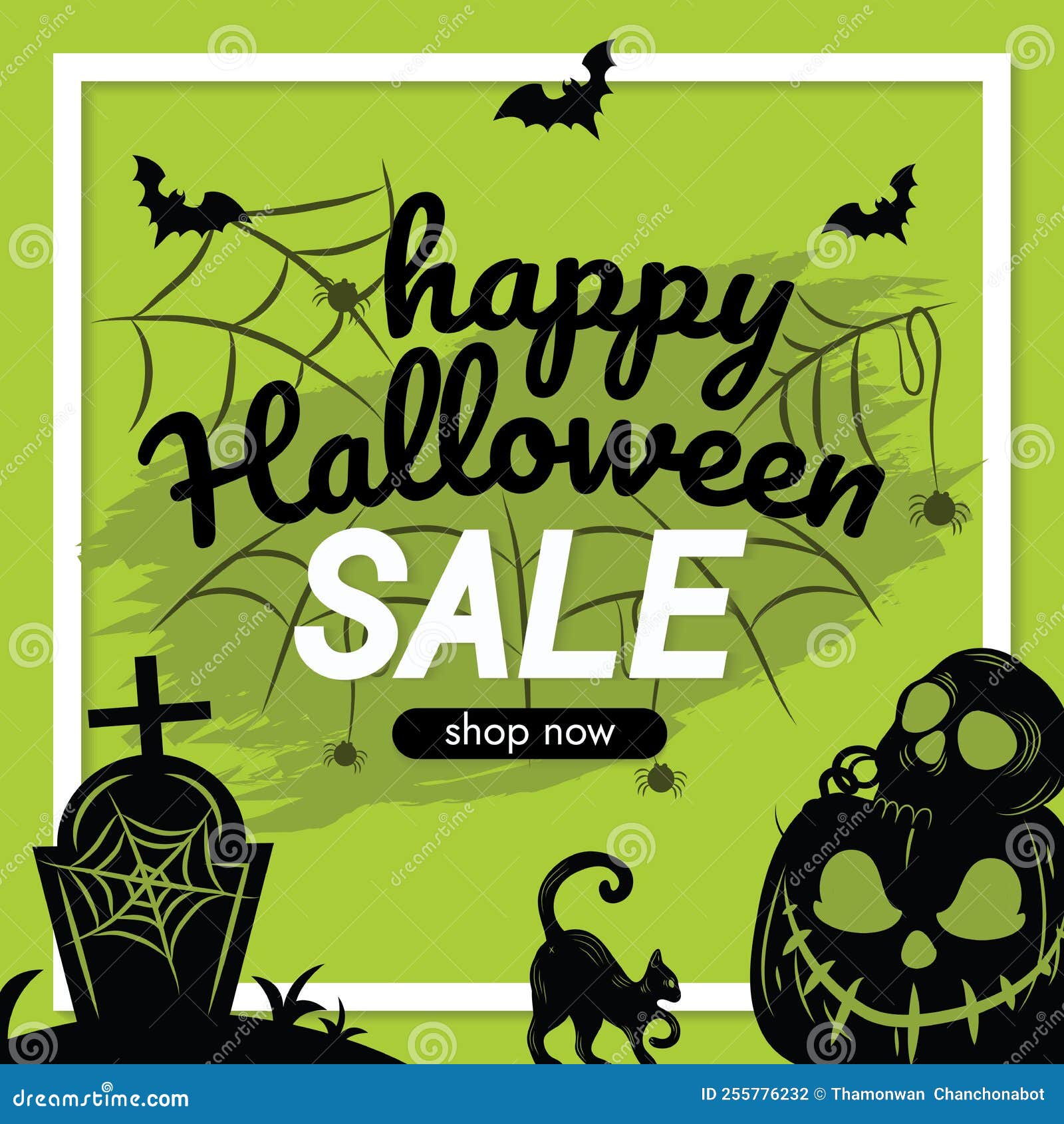 Spooky Halloween Sale Banner for this Halloween Stock Illustration ...