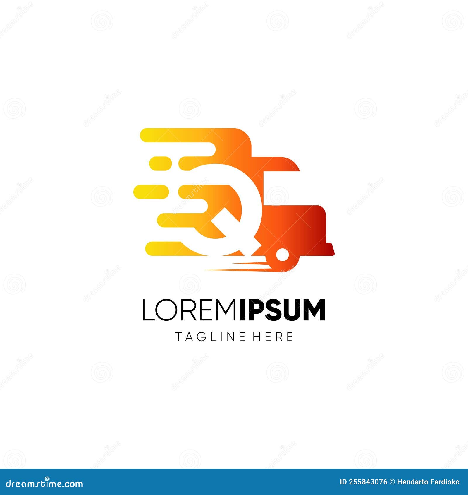 Letter Q Truck Logo Design Vector Icon Graphic Emblem Illustration ...