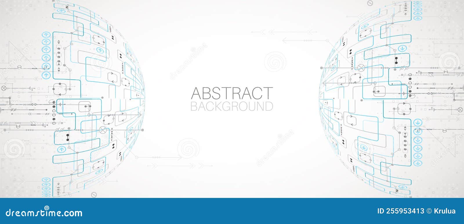 Abstract Technology Sphere Background. Global Network Consept Stock ...