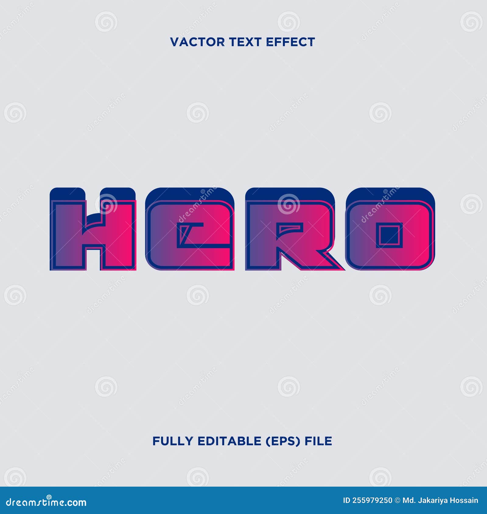 Hero Style Font Design, Alphabet Letters and Numbers Stock Vector ...