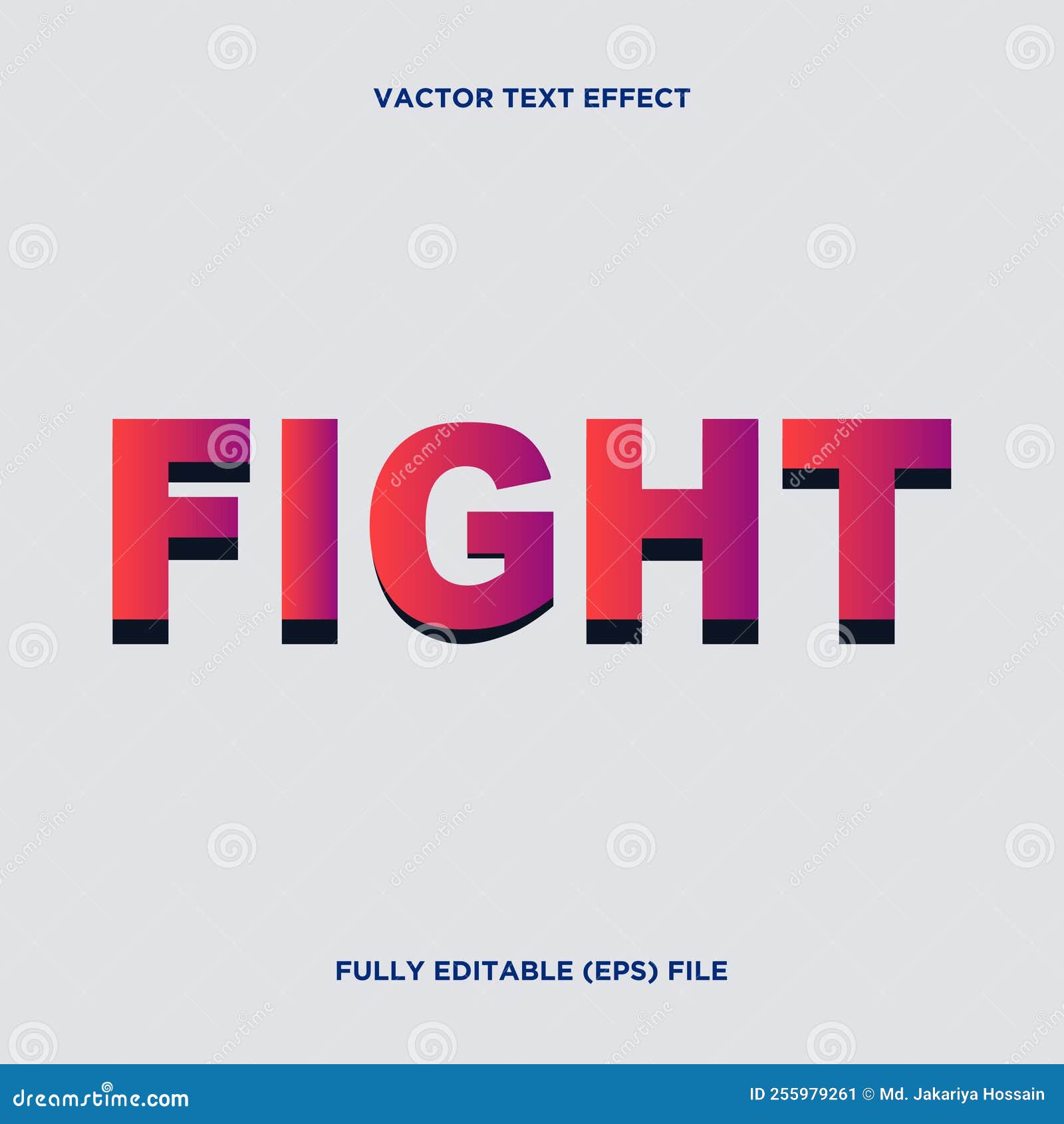 Fight Background Template with Retro Style and Gradient Effect Design ...