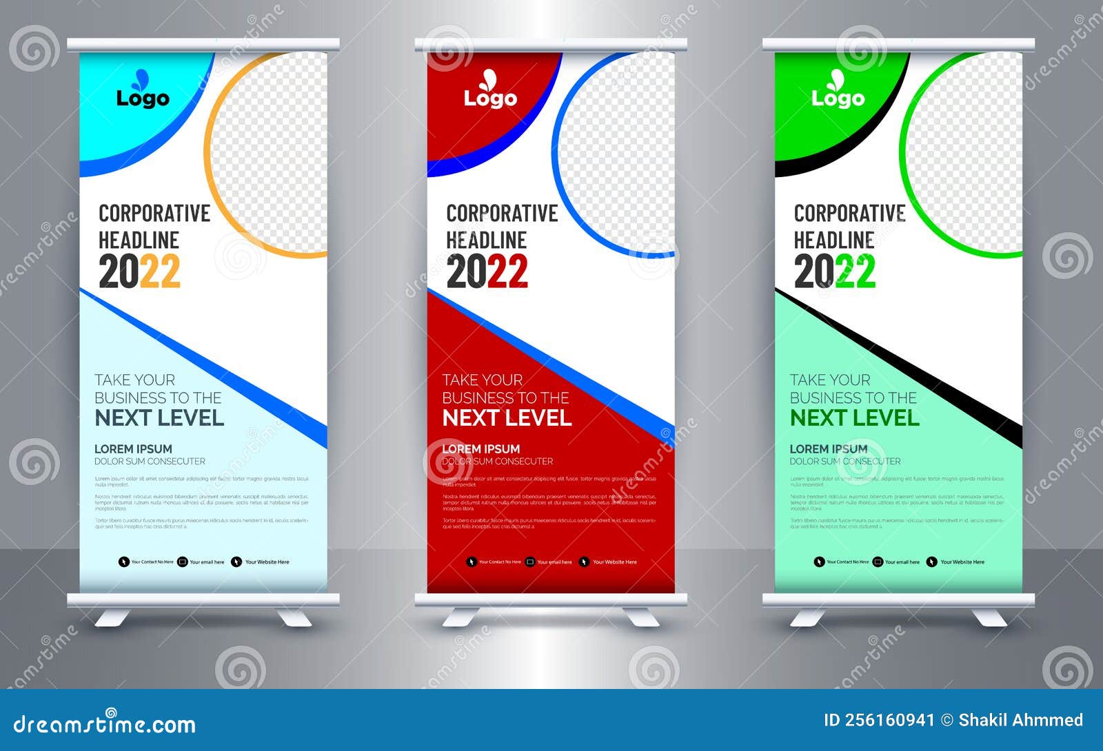 Business Roll Up Display, Standee Design Banner, Corporate Digital Roll ...