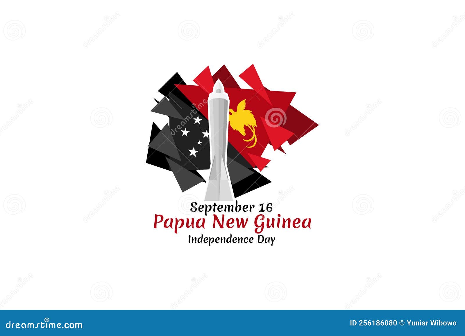 September 16, Independence Day of Papua New Guinea. Stock Vector ...