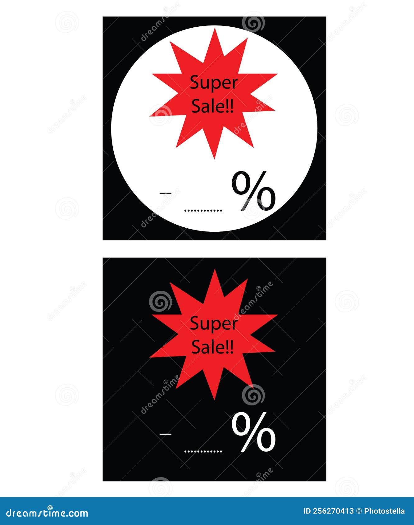 Super Sale Logo Set - Seasonal Discount Shopping Stock Vector ...