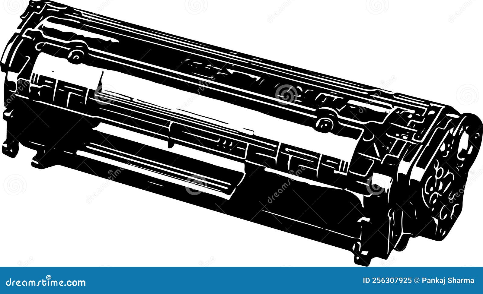 Printer Toner Logo, Laser Printer Toner Silhouette Stock Illustration ...
