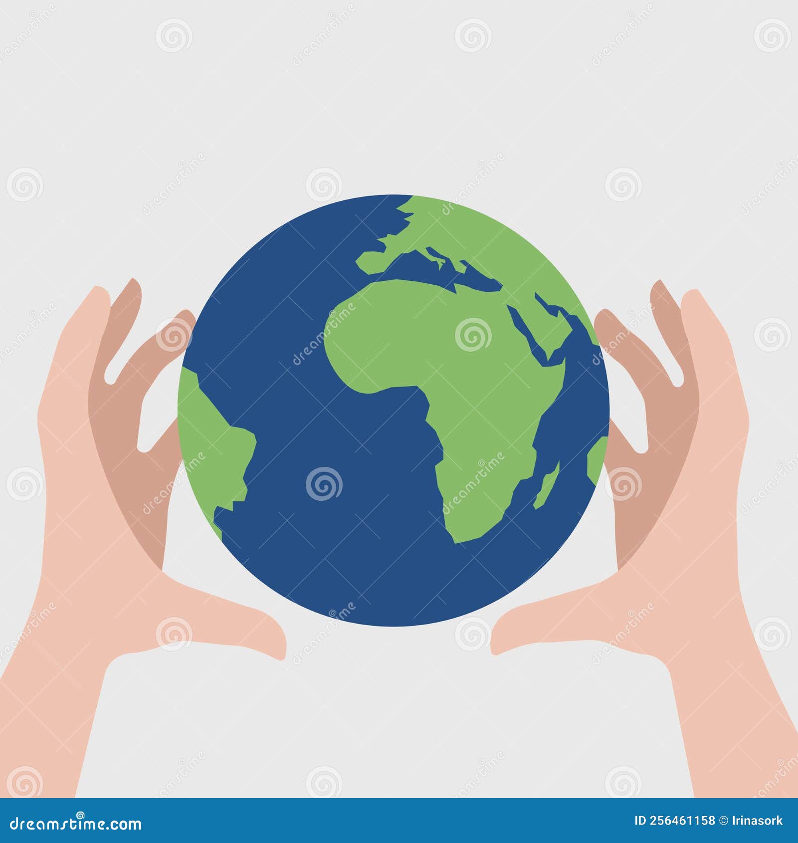 Save the Planet - Hands are Keeping the Earth Stock Vector ...