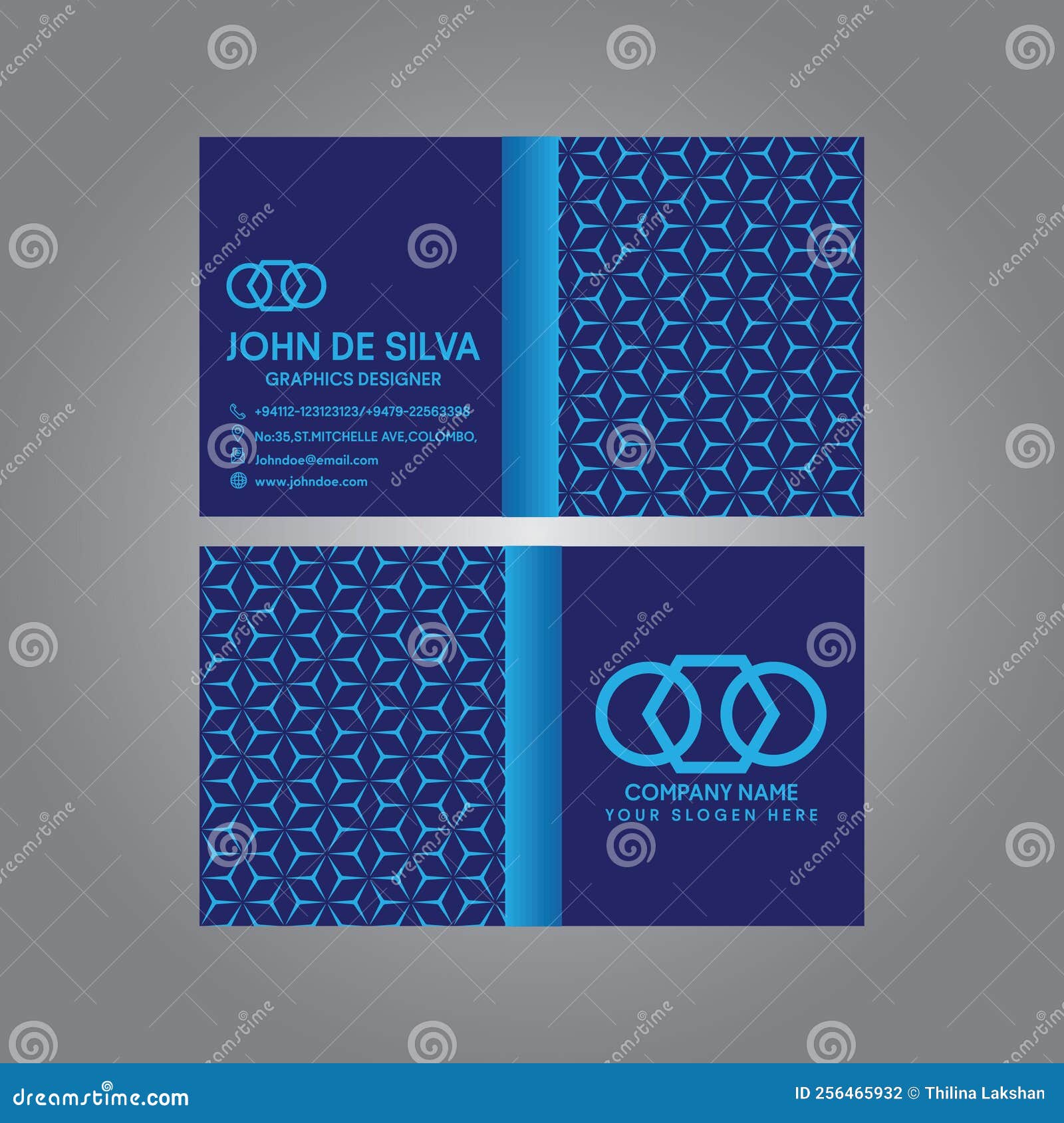 Professional Modern Printable Business Card, Invitation Card Design ...