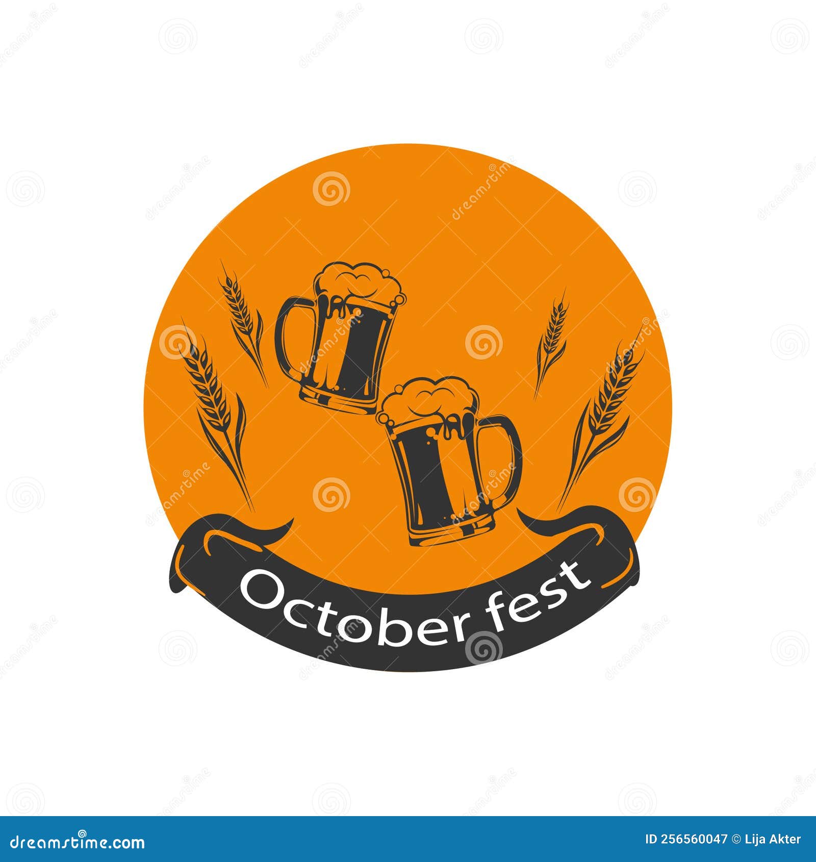 October Fest Vector Art Design Stock Vector - Illustration of ...
