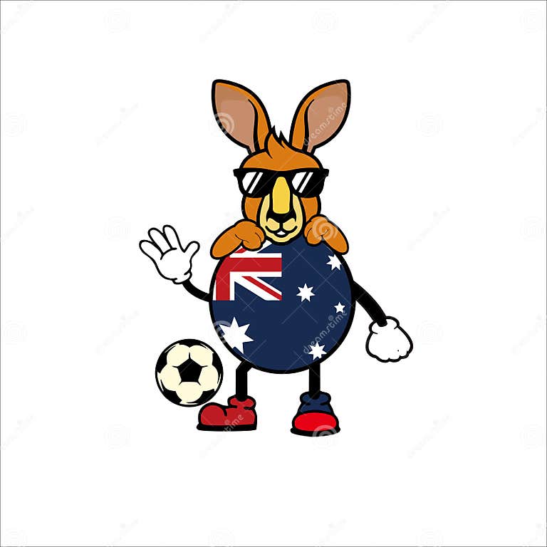 Print australian mascot stock vector. Illustration of england - 256624602