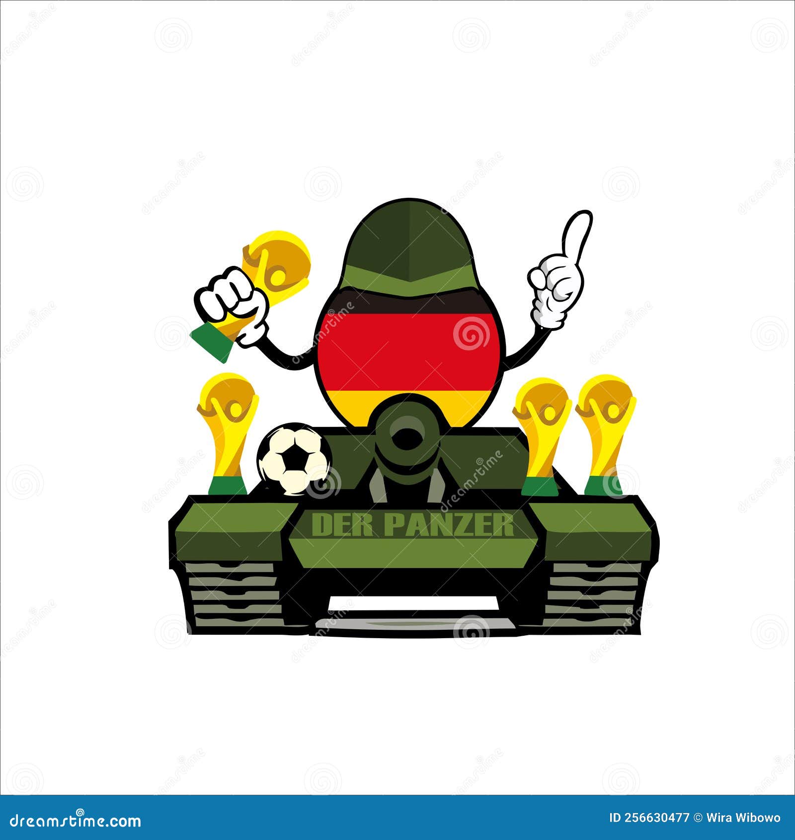 Print german mascot stock vector. Illustration of concept - 256630477