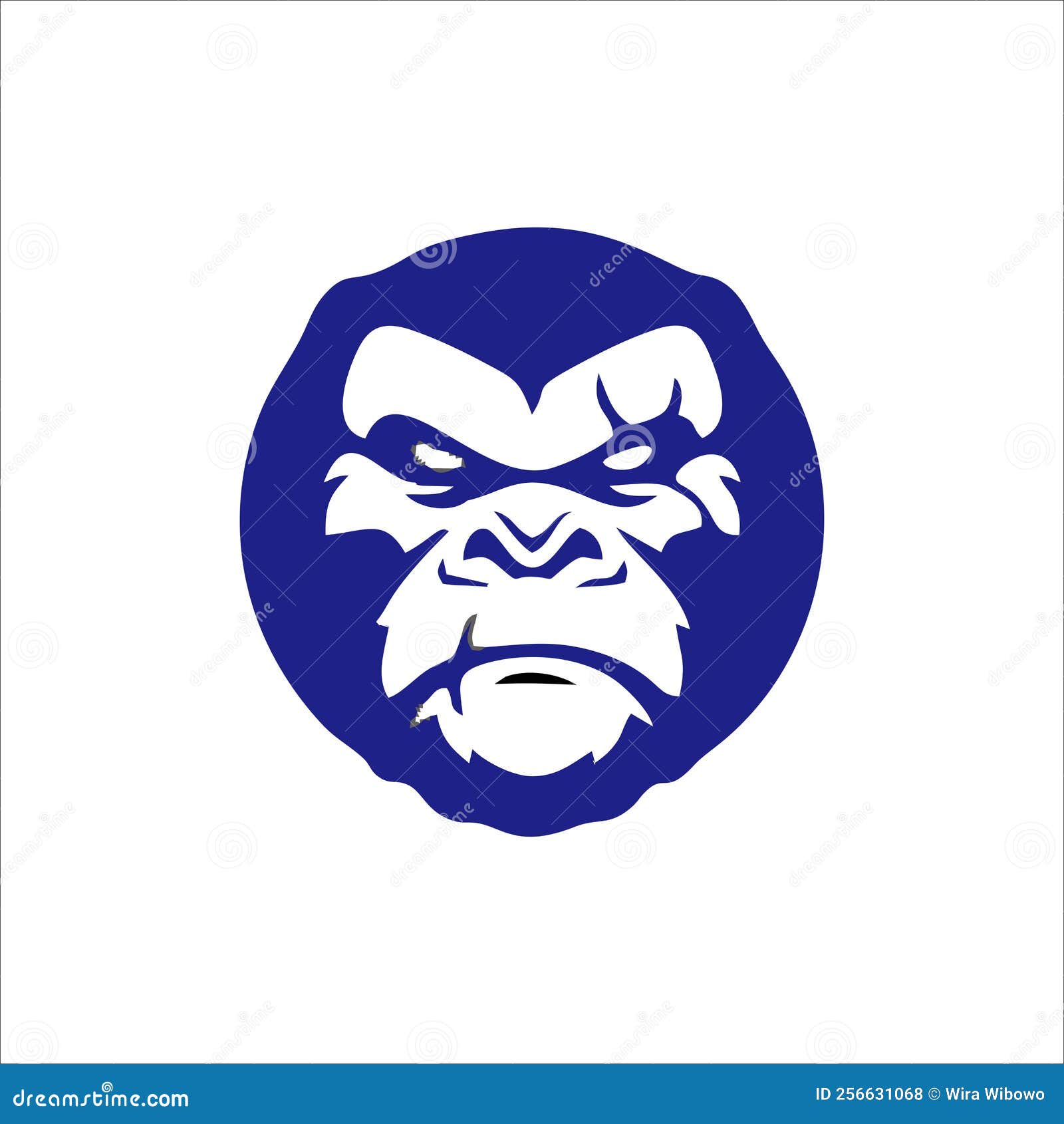 Print king kong mascot stock vector. Illustration of icon - 256631068