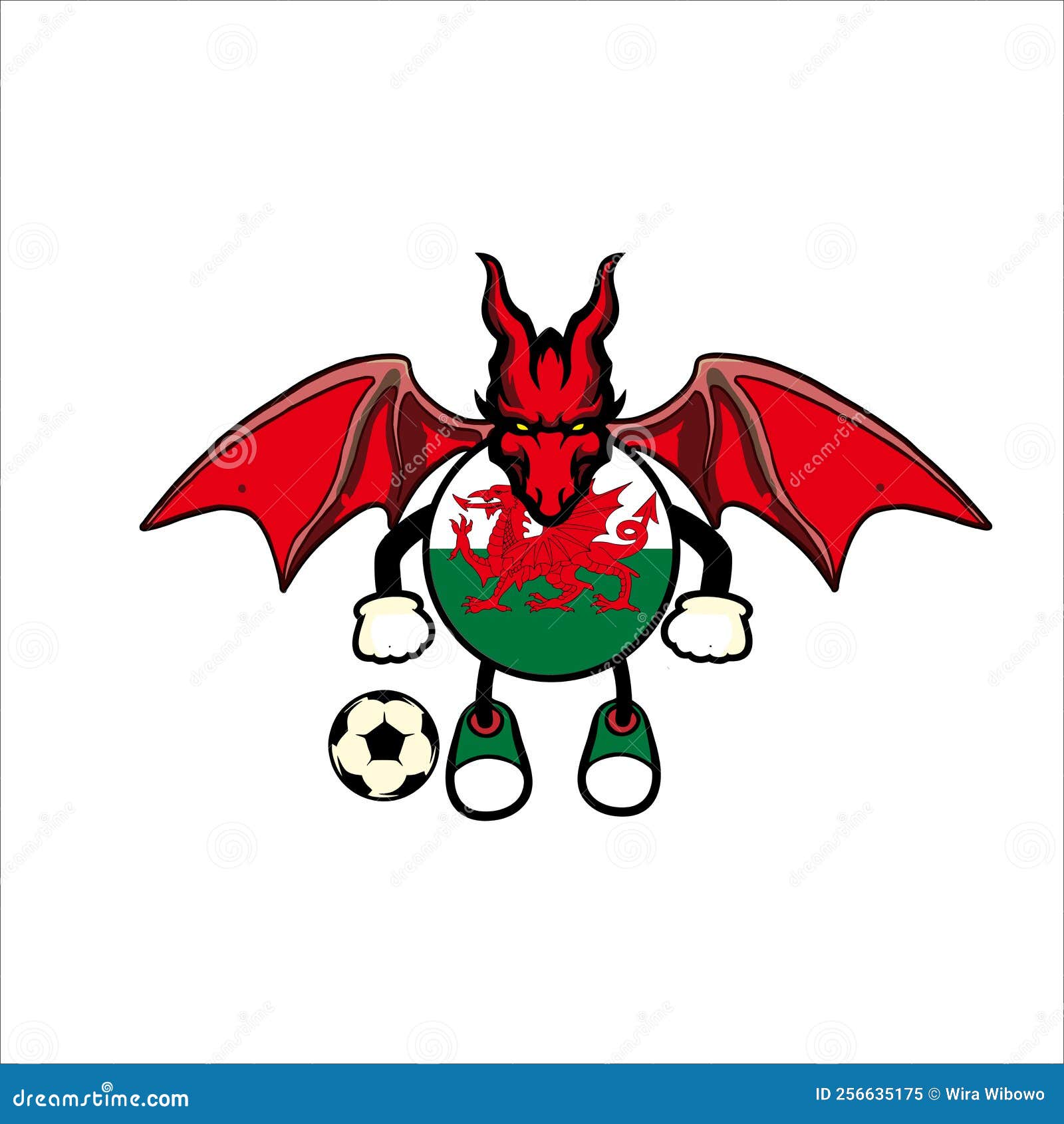 Print Weles country mascot stock vector. Illustration of fitness ...