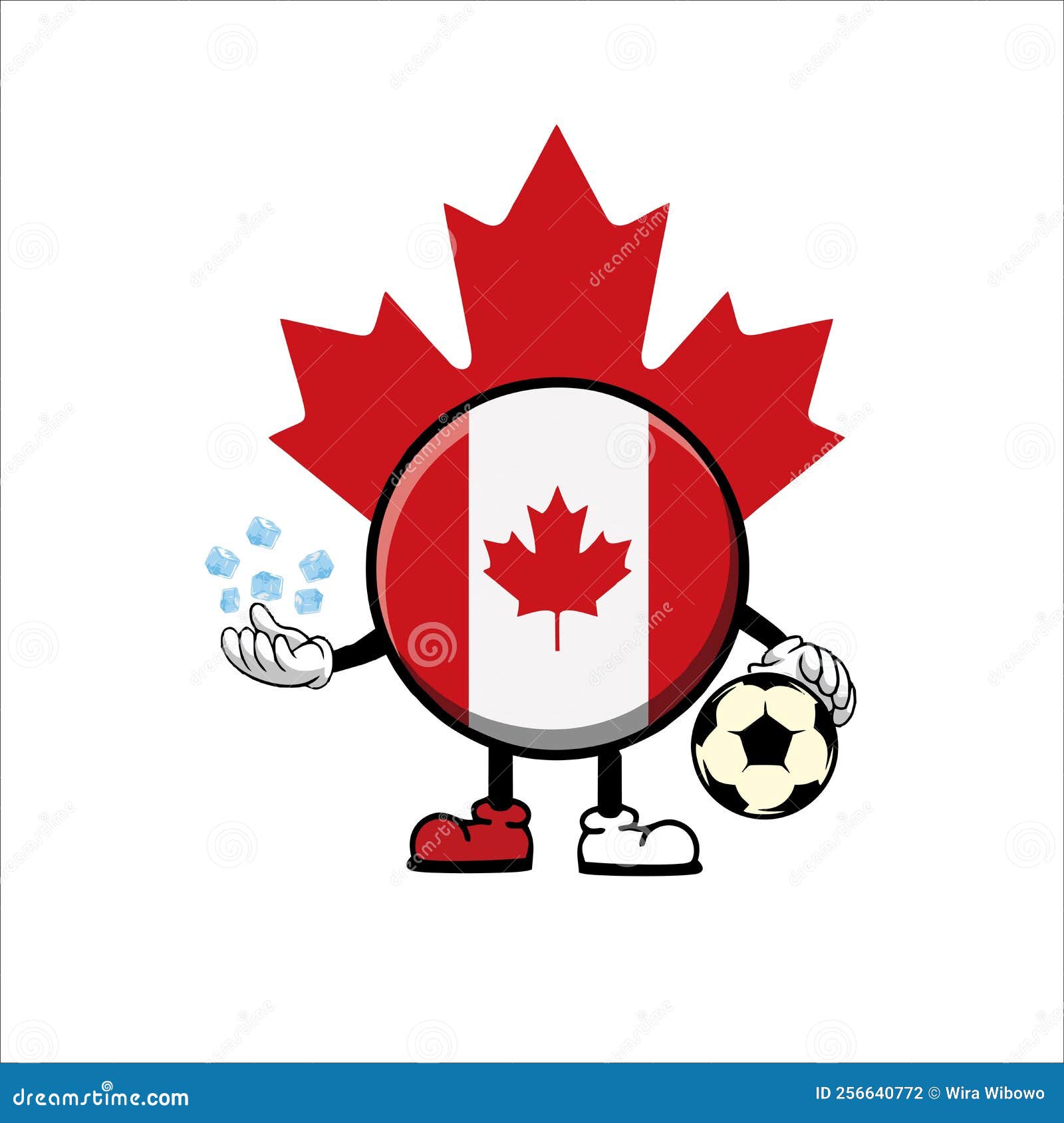 Print canada mascot stock vector. Illustration of cartoon - 256640772