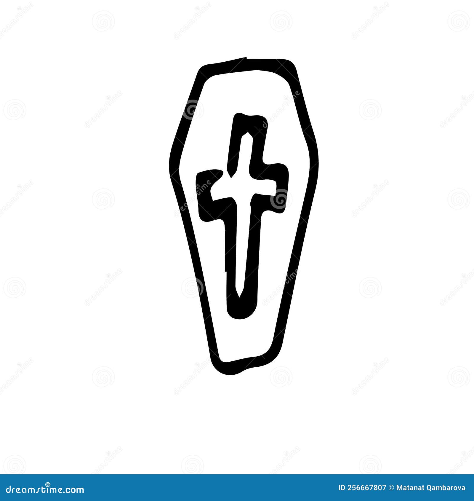 Vector Graphics Cross for Dead People on Halloween. Stock Illustration ...