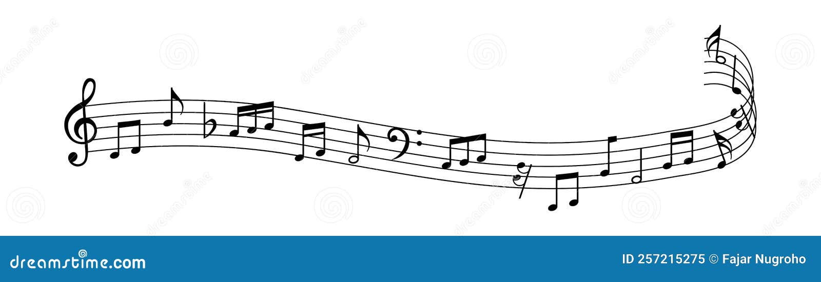 Music Notes Symbol ,Music Notes Wave, Musical Notes on Vector ...