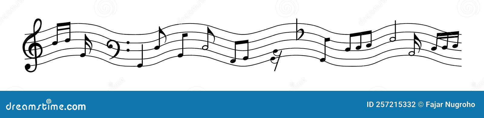 Music Notes Symbol ,Music Notes Wave, Musical Notes on Vector ...