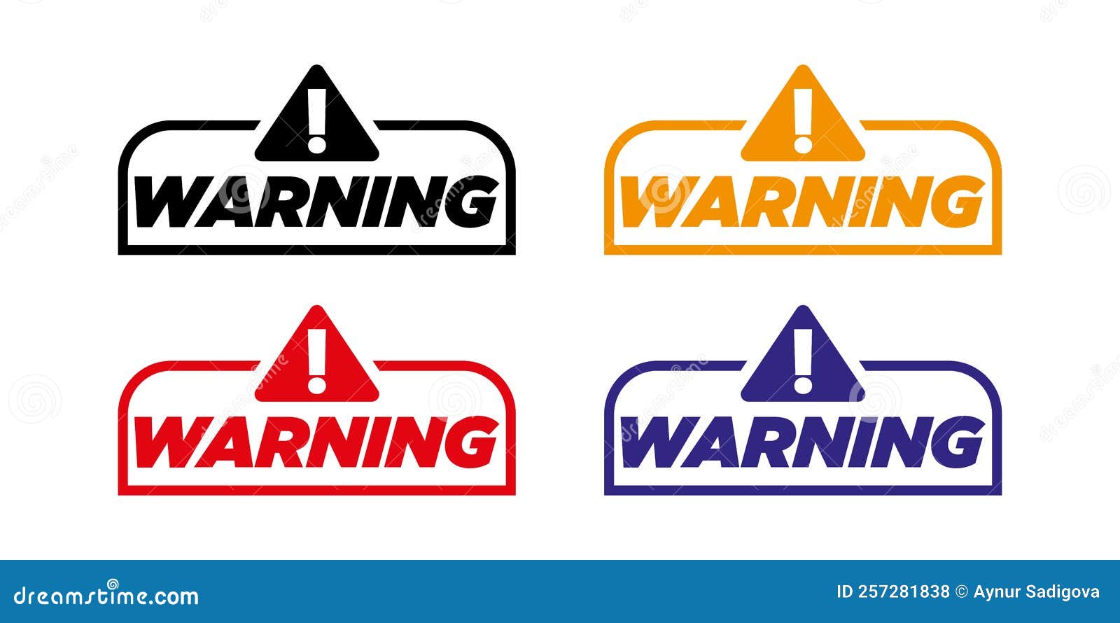 Warning Sign Set. Wanrning, Sign, Warning Sign Icon Vector Image. Can ...
