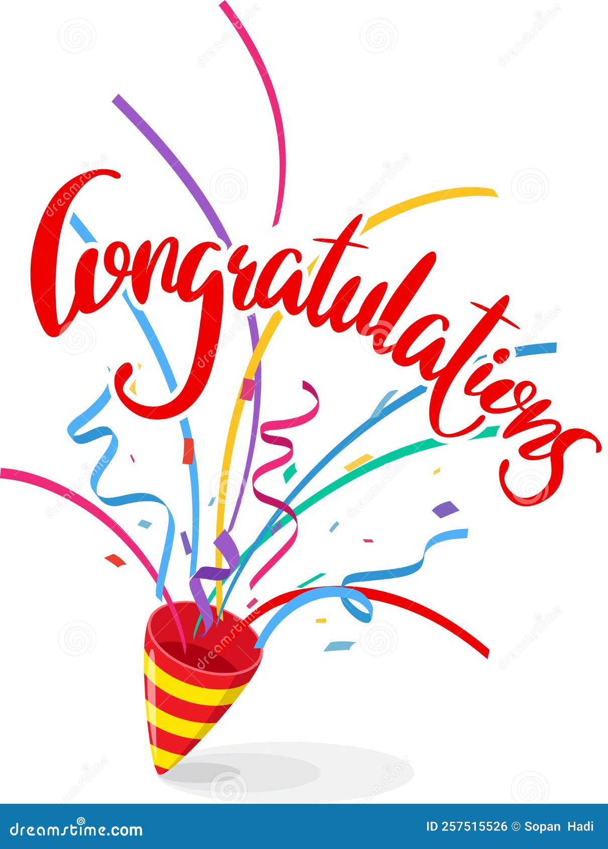 Congratulations Banner , Isolated on Transparent Background Stock ...