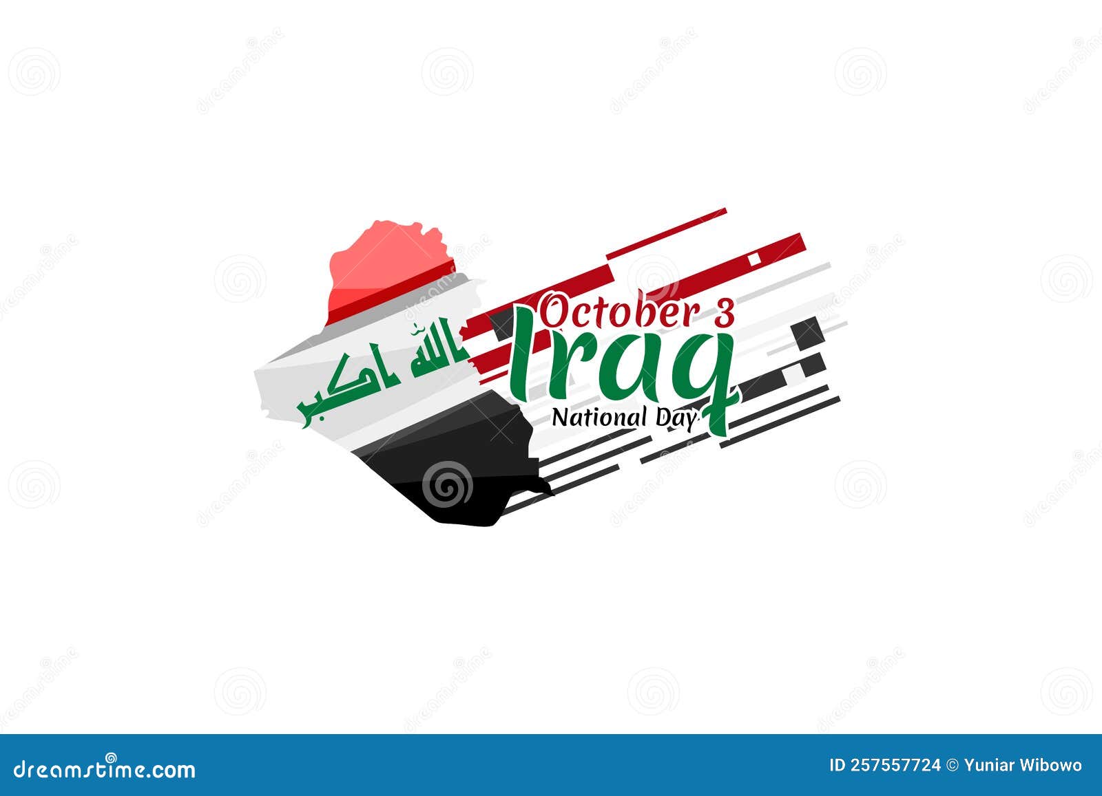 October 3, Happy Iraq National Day Vector Illustration. Stock Vector ...
