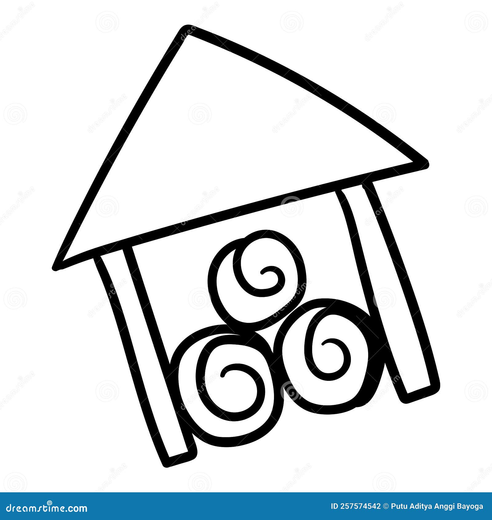 Cartoon doodle stockpile stock vector. Illustration of cartoon - 257574542