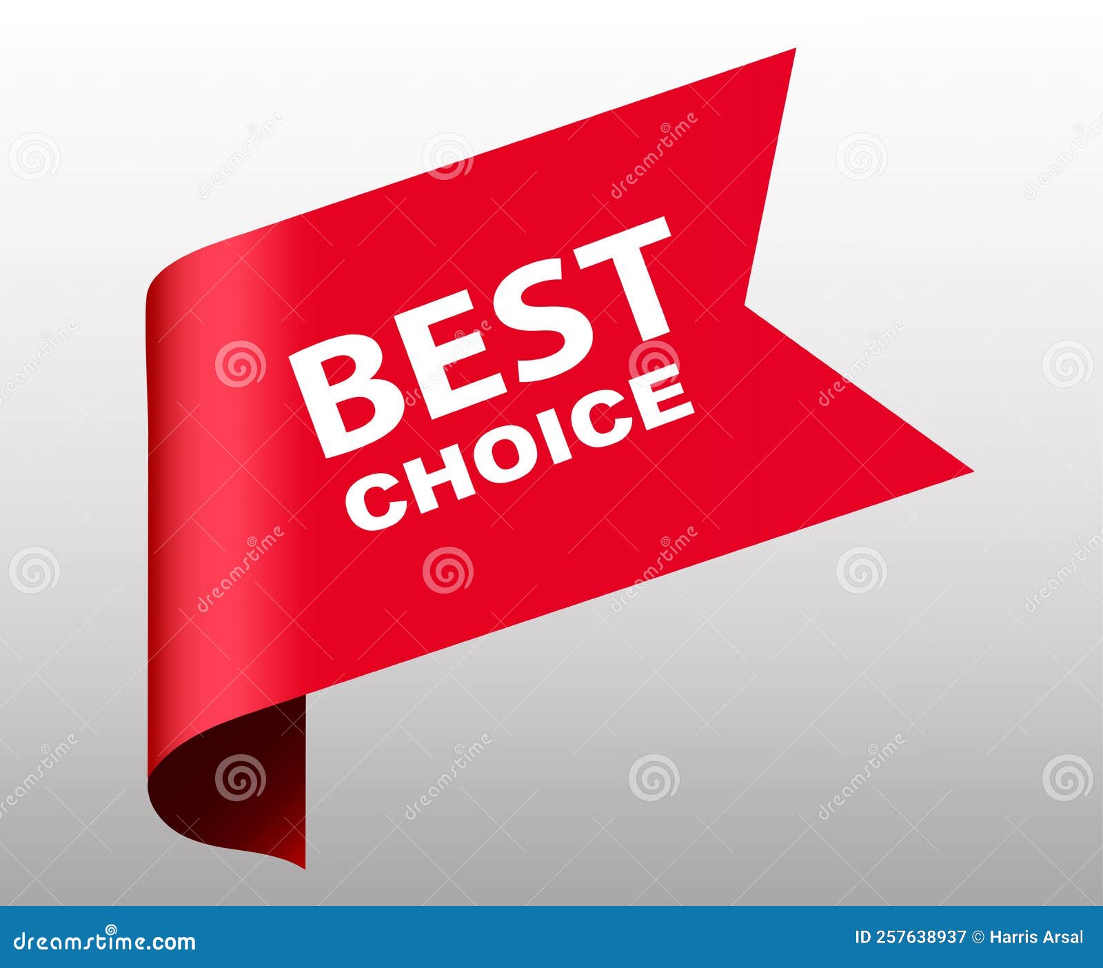 Flat Web Sale Banner for Best Choice Stock Illustration - Illustration ...