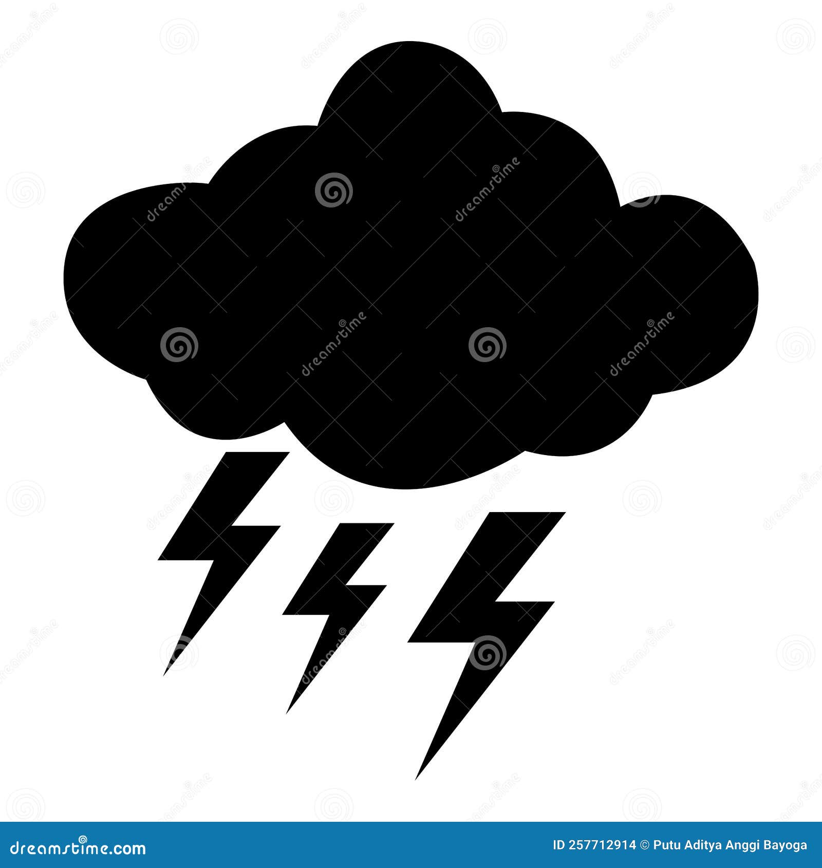 Silhouette stormy weather stock vector. Illustration of silhouette ...