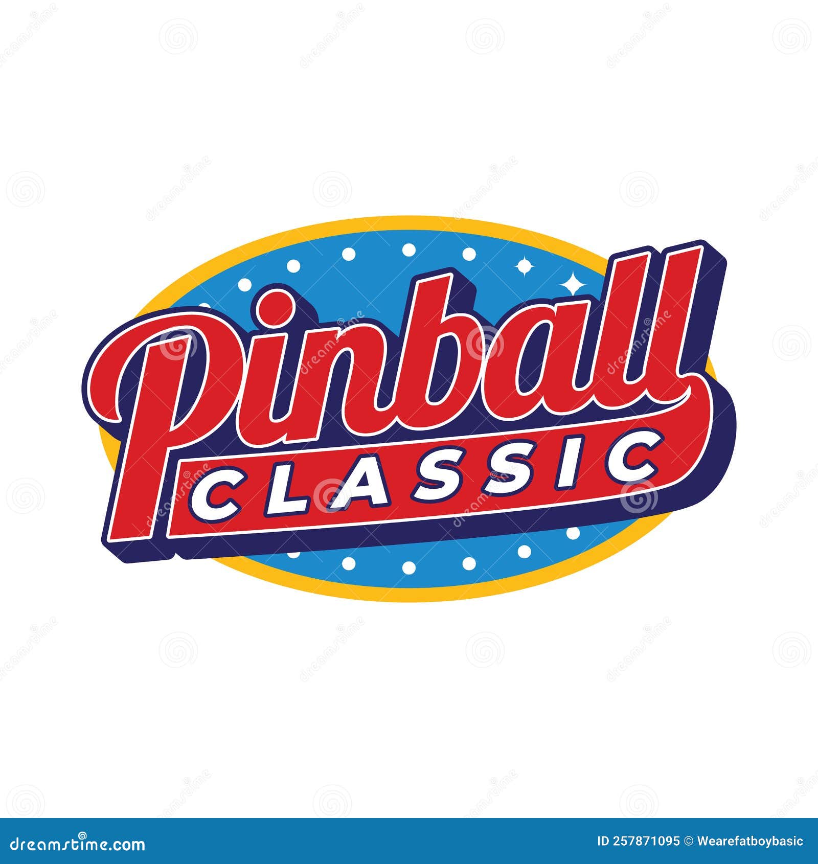 Pinball Game Arcade Vintage Retro Badge Emblem Hipster Logo Vector Icon ...
