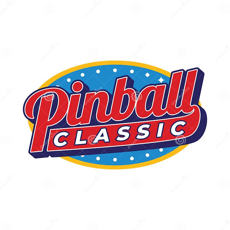 Pinball Game Arcade Vintage Retro Badge Emblem Hipster Logo Vector Icon ...