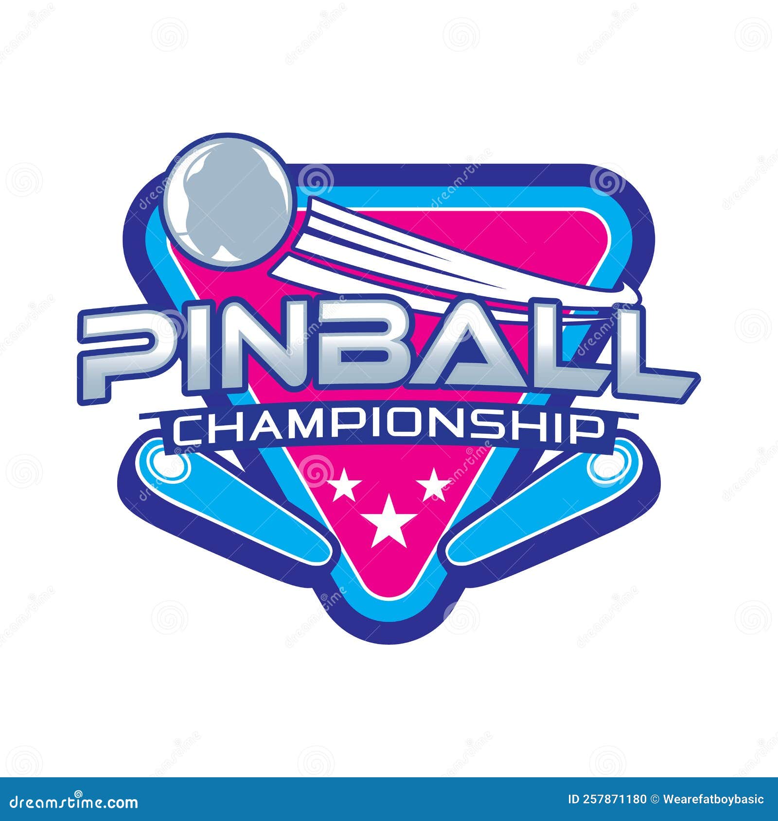 Pinball Game Arcade Vintage Retro Badge Emblem Hipster Logo Vector Icon ...