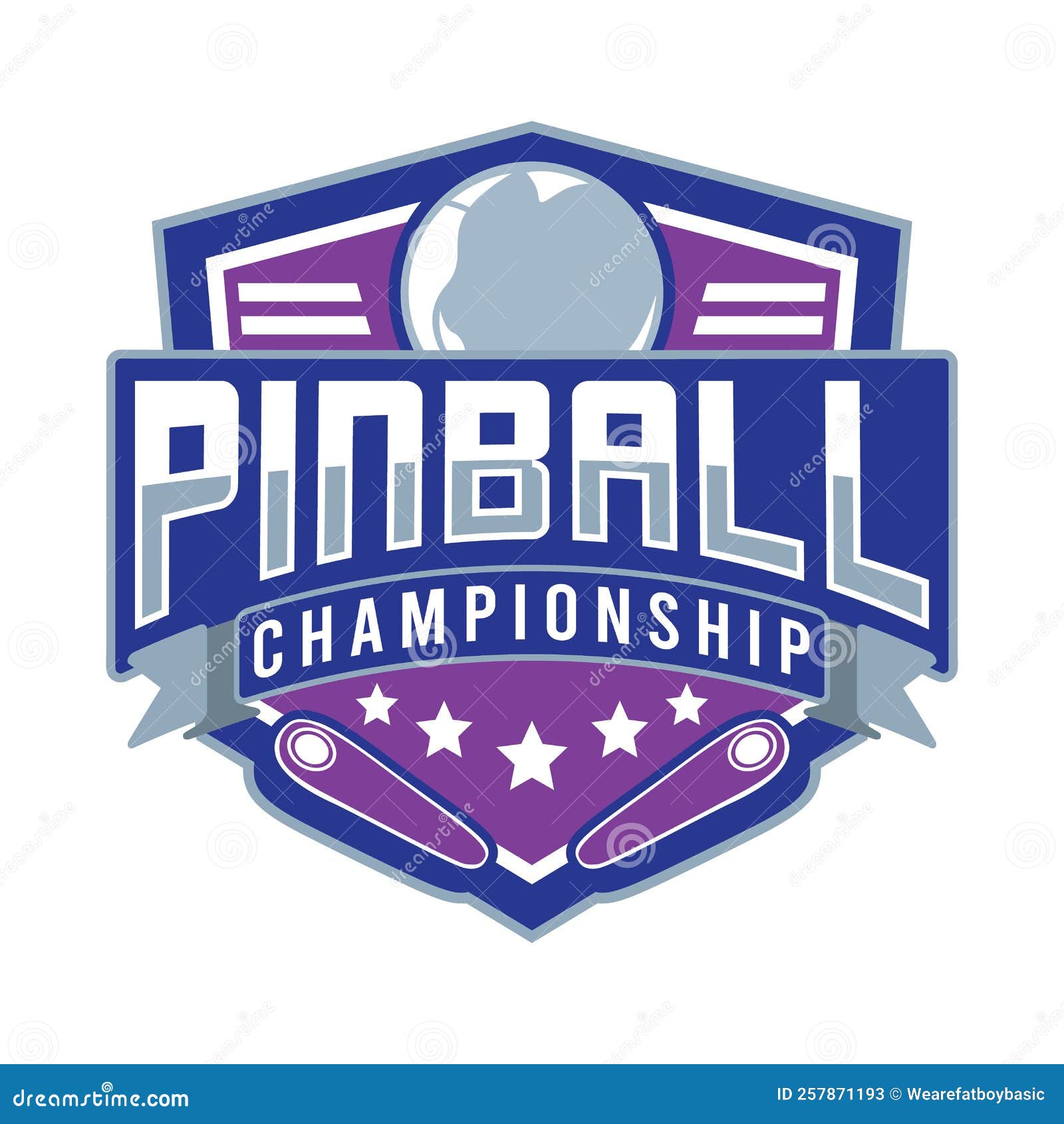 Pinball Game Arcade Vintage Retro Badge Emblem Hipster Logo Vector Icon ...